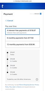 Does Ticketmaster Accept AfterPay | 2026 Answer